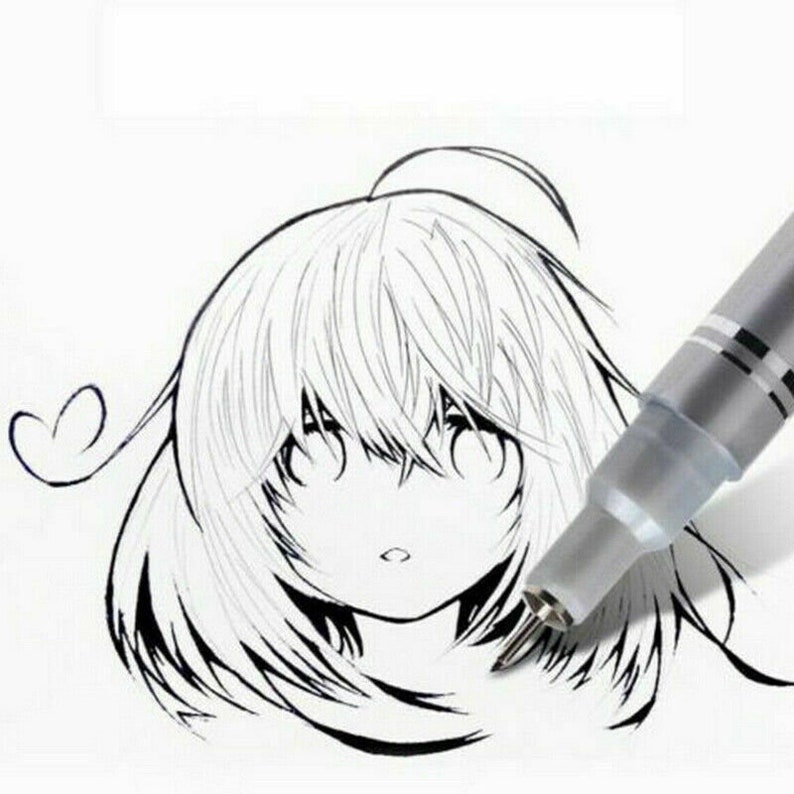 Needle Drawing Pen Art Drawing Set 10 Pcs Signature Waterproof - Etsy