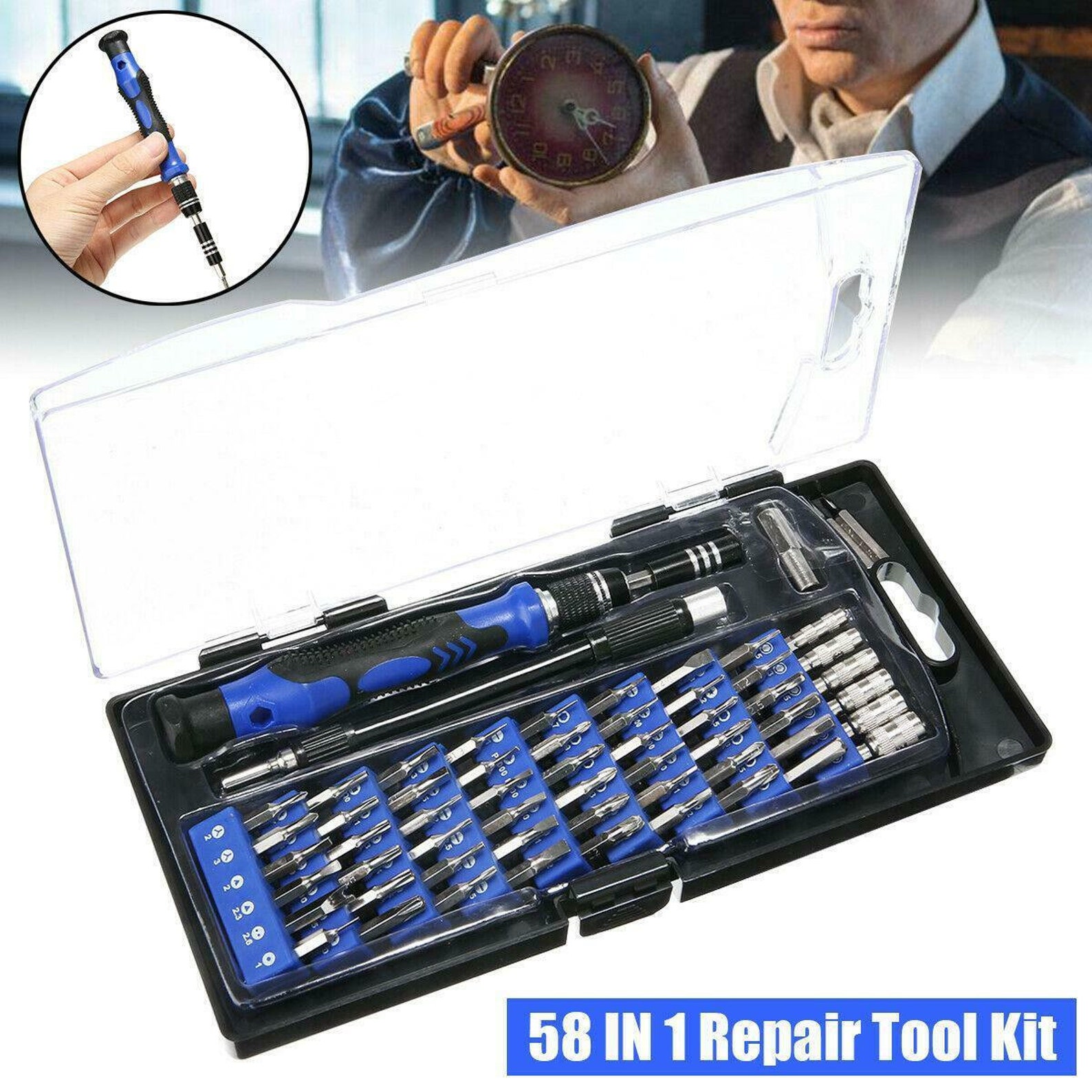 Tool Kit Precision Small Screwdriver Set 54 Bit Magnetic - Etsy UK