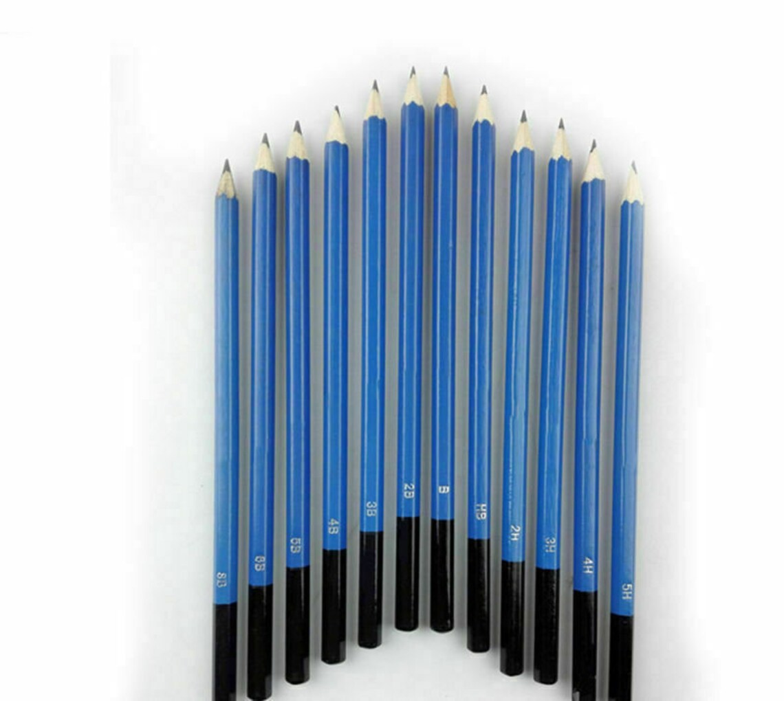 Art Pencil Kit Pro Sketching Drawing Student Graphite Charcoal - Etsy UK