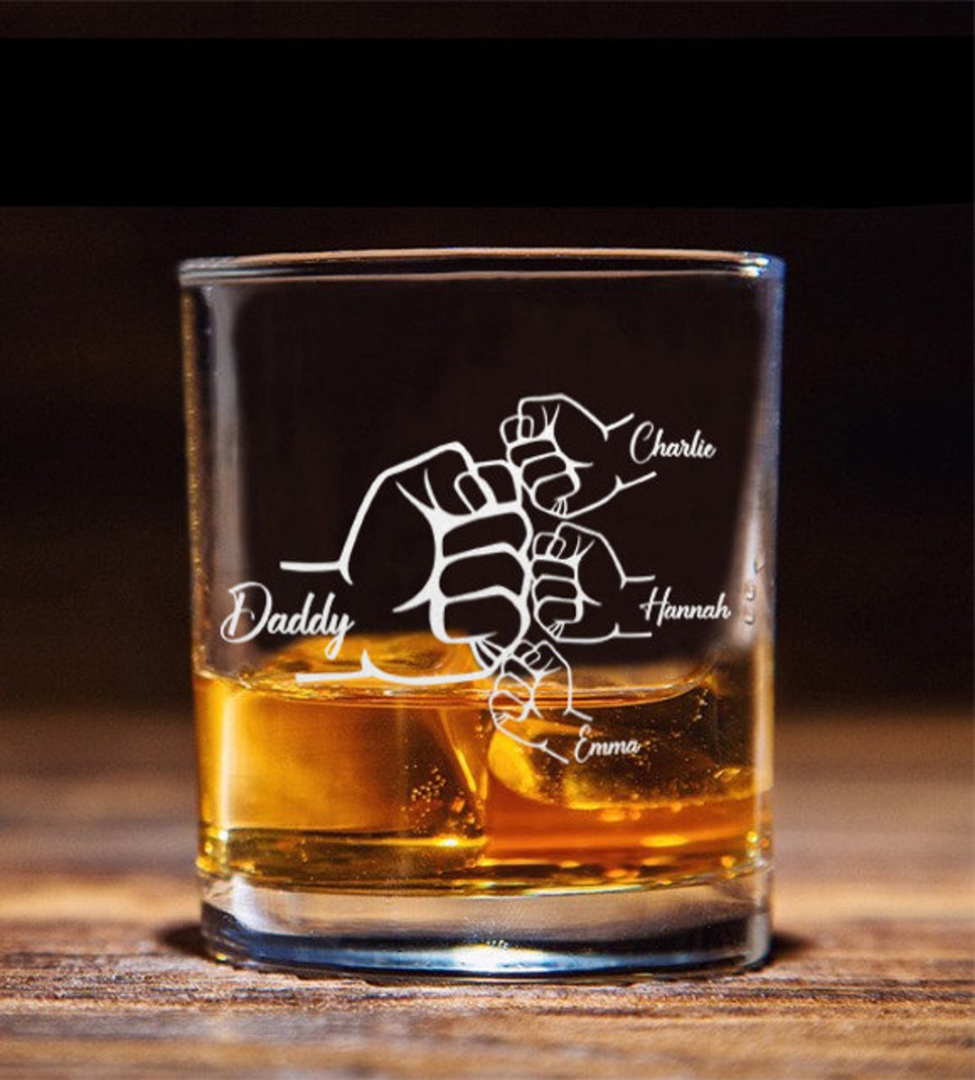 Dad Fist Bump Fathers Day Gift for Daddy Personalized Father and Son ...