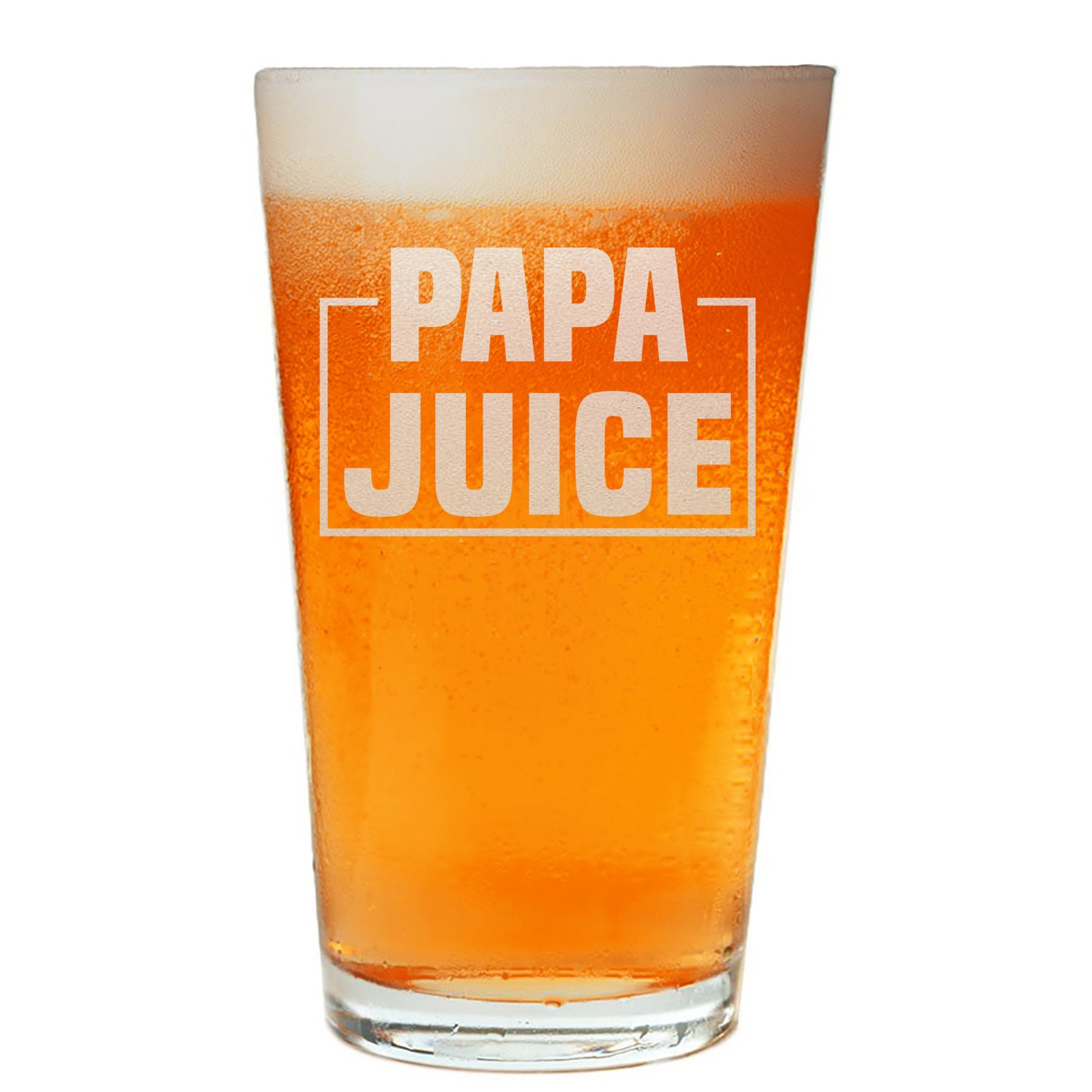 Papa Juice Beer Pint Funny Birthday Fathers Day Gift for Dads | Etsy