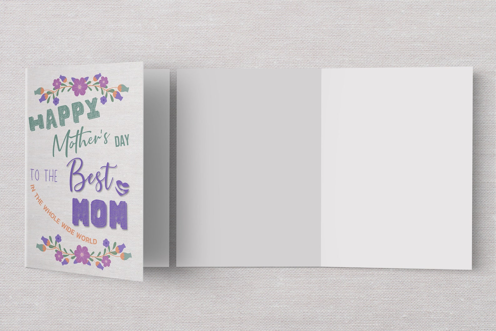 Best Mom in the World Printable/ Mother's Day Card for Mom/ Mom ...