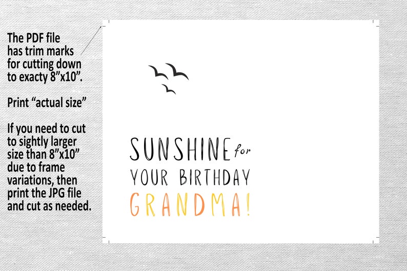 Grandma Birthday Handprint Craft, Sunshine Card, DIY Birthday Keepsake ...