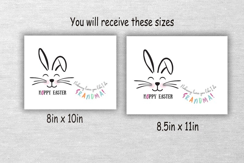 Hoppy Easter Grandma Handprint Art, DIY Kid Craft (printable Card) - Etsy
