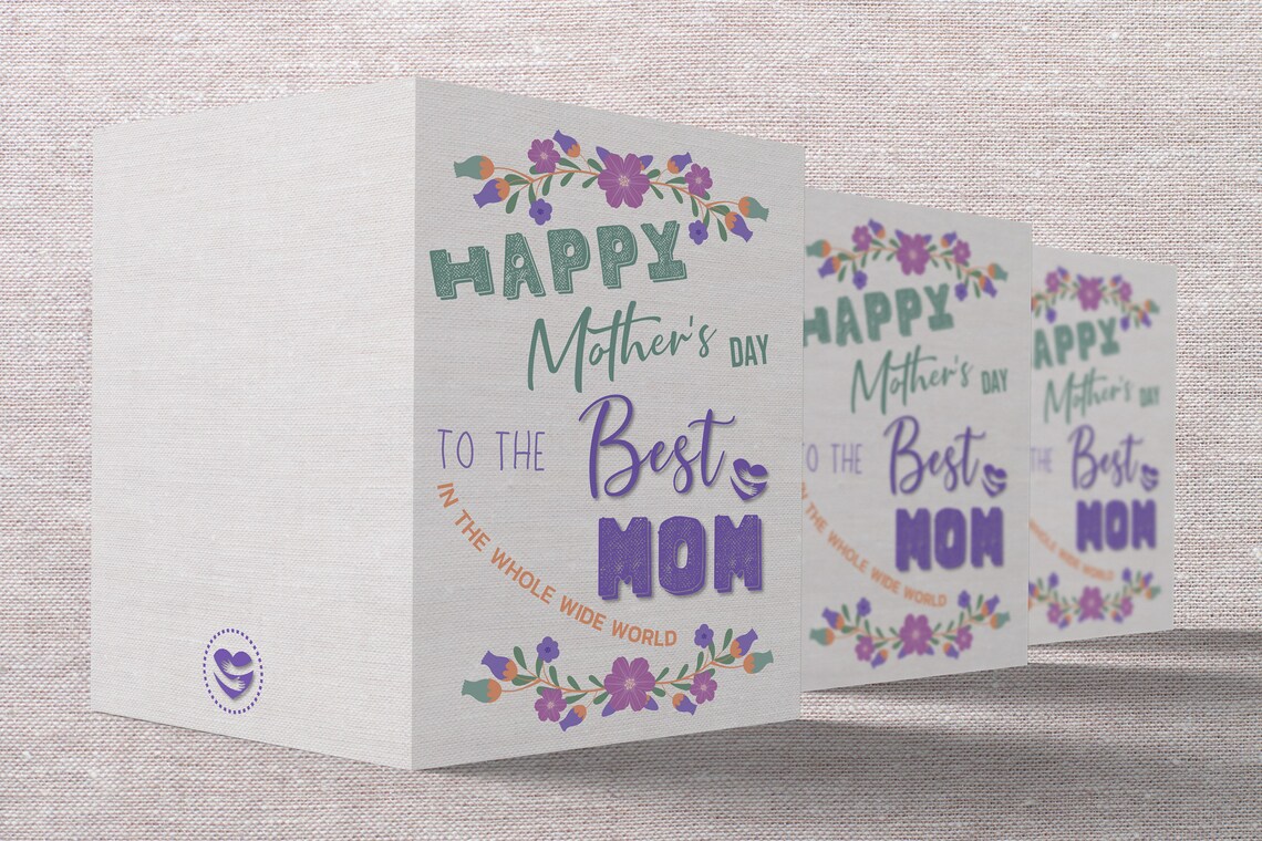 Best Mom in the World Printable/ Mother's Day Card for Mom/ Mom ...