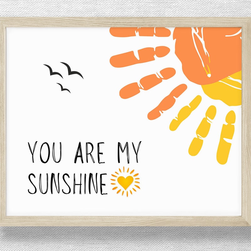 You Are My Sunshine Handprint - Etsy