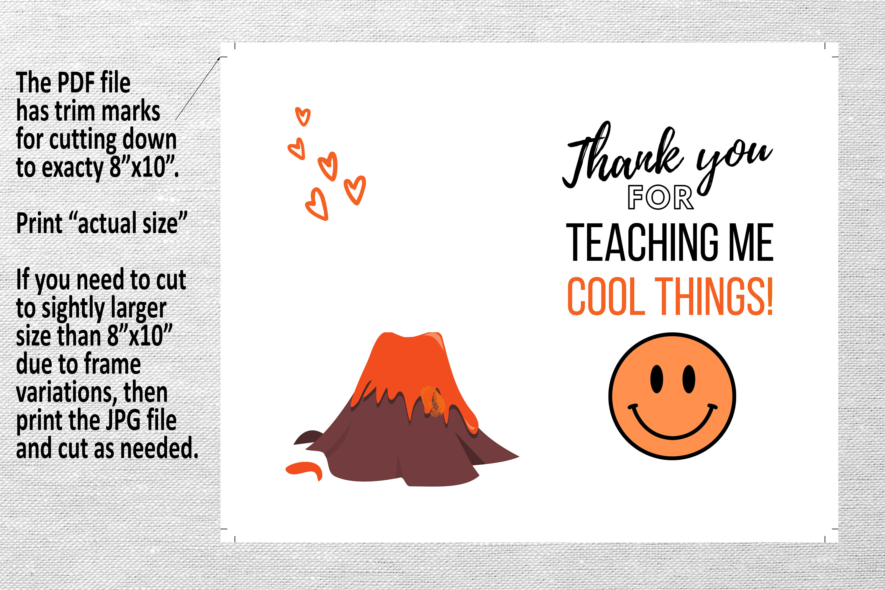 Teacher Appreciation Gift, Thank You for Teaching Me Cool Things ...