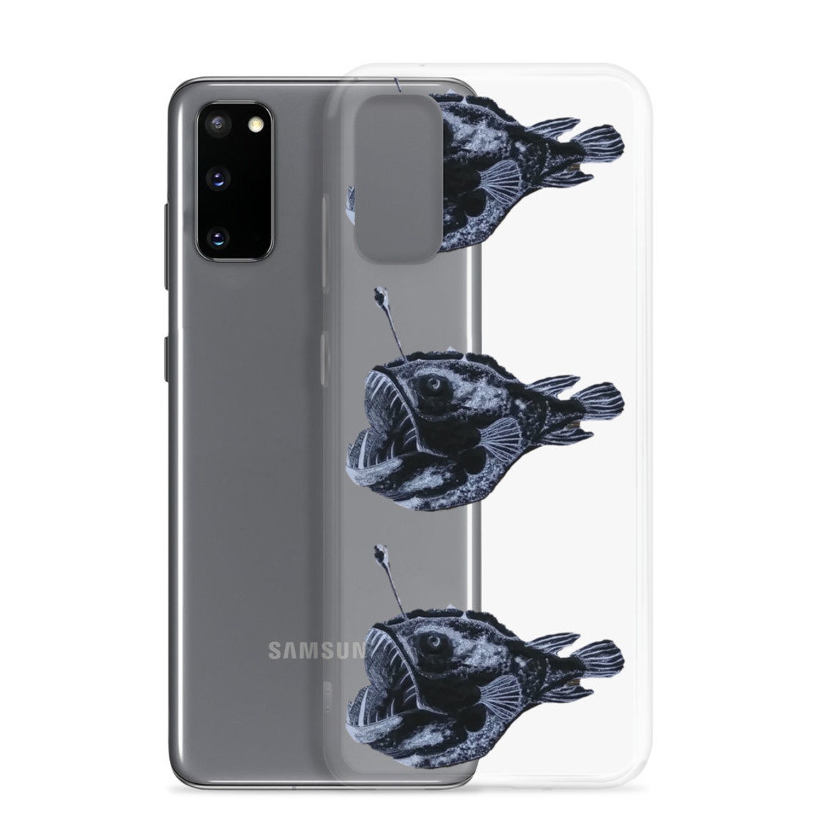 Angler Fish Samsung Phone Case Handmade Artwork Nautical Design Gothic ...