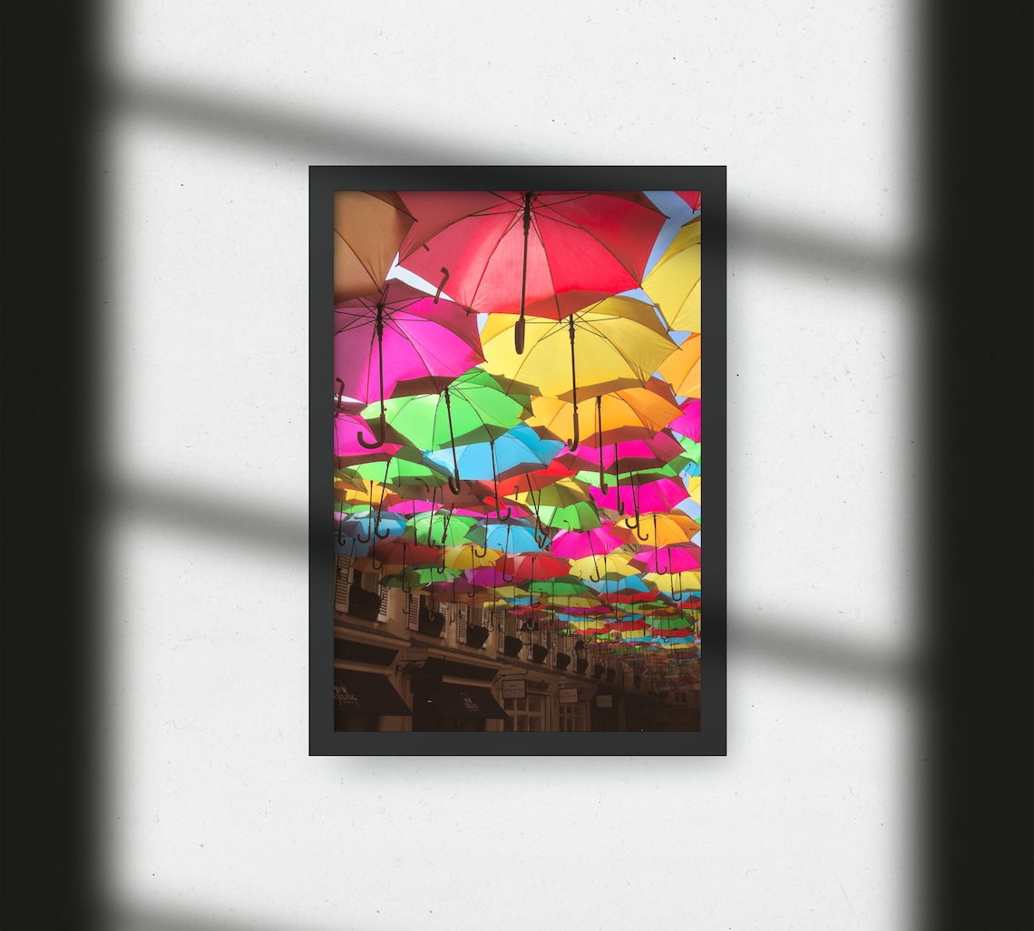 Umbrellas Photo Print Poster Photography Art Print | Etsy