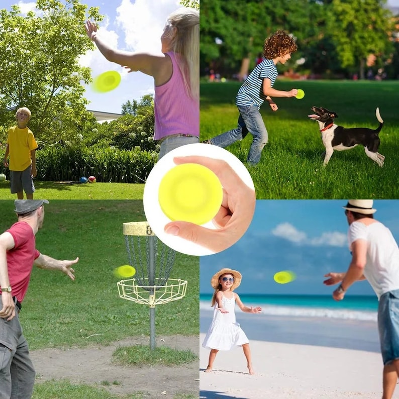 Mini Disc Beach Game, Park Game, Backyard Game, Games for Kids, Dog ...