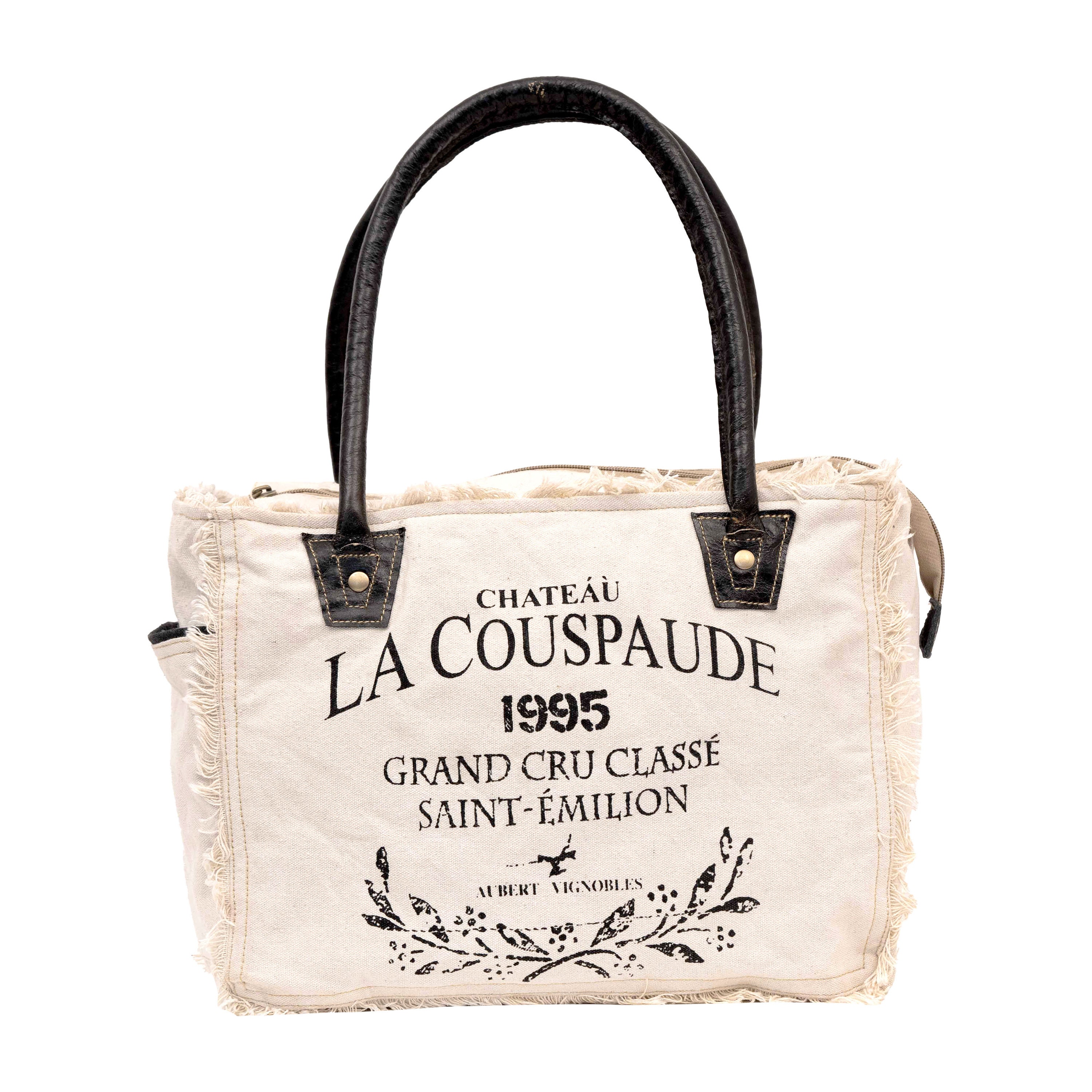 Sel De Mer White Canvas Handbag Summer Beach or Pool Bag for Women ...