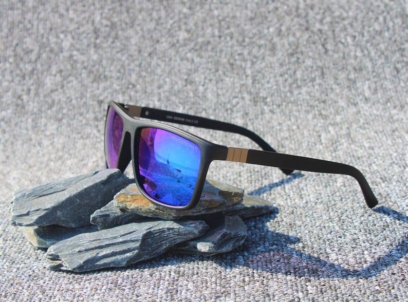 Men's Sunglasses Blue Lenses - Etsy