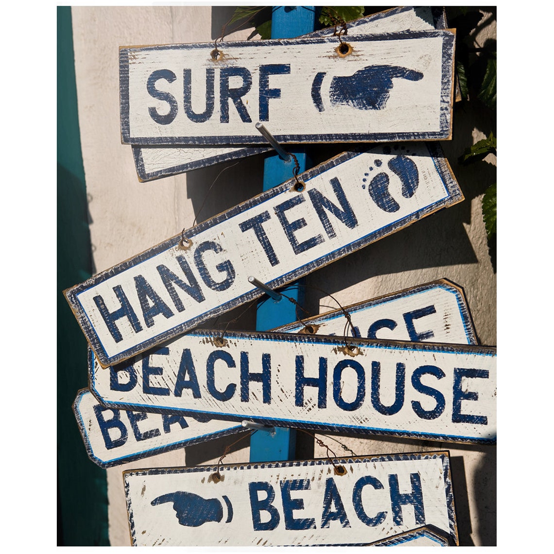 Beach Metal Wall Art Prints Signs Beach House Surf Hang Ten - Etsy