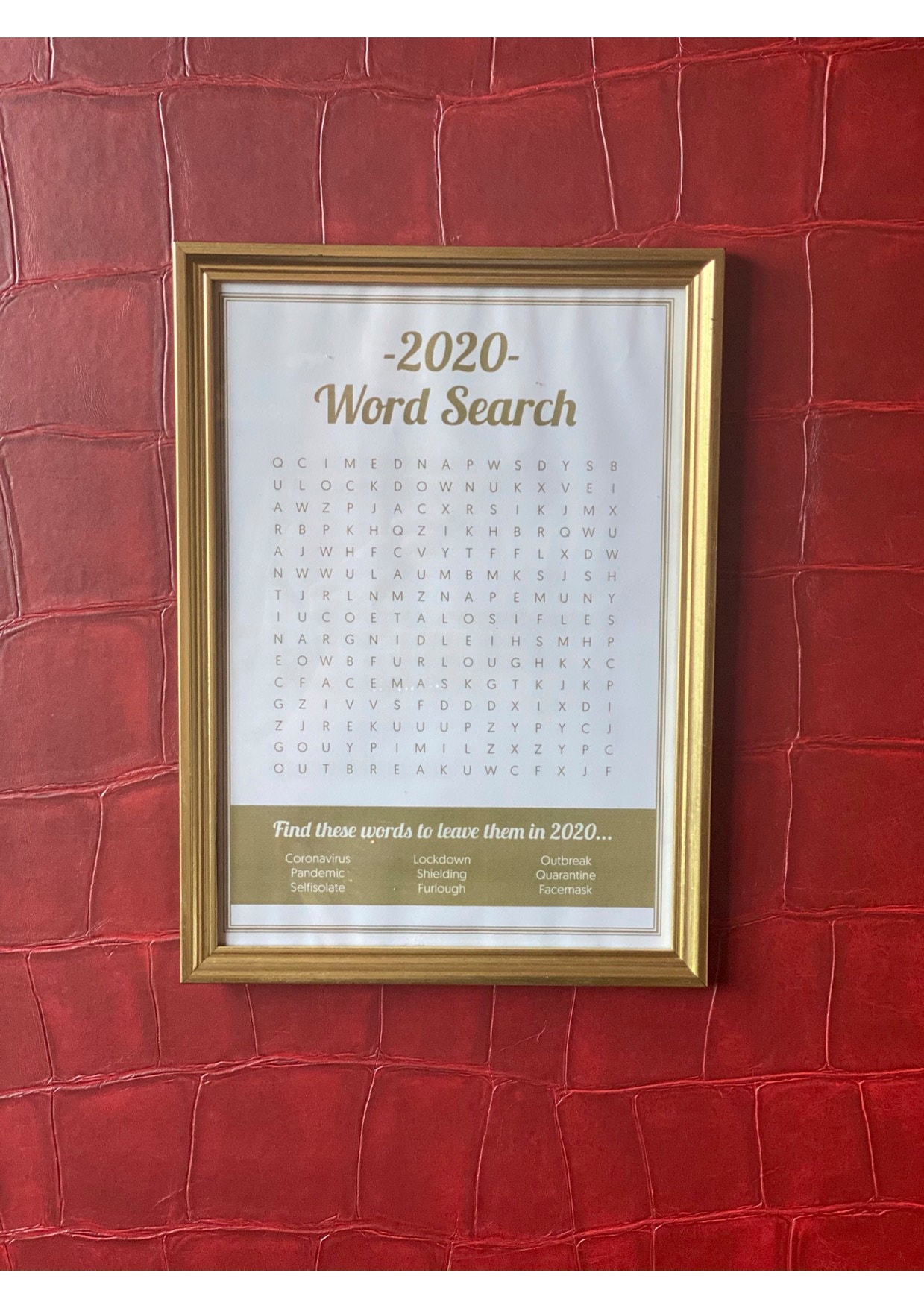 Wordsearch 2020 - Etsy