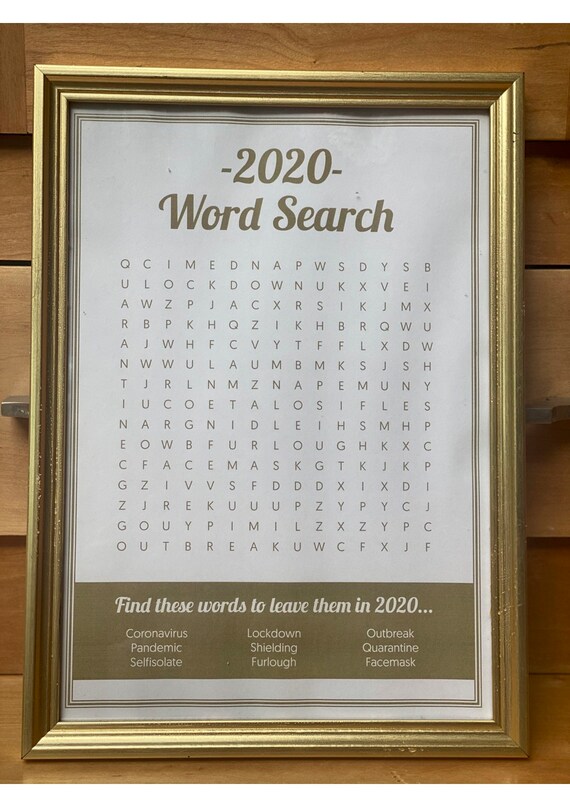 Wordsearch 2020 | Etsy