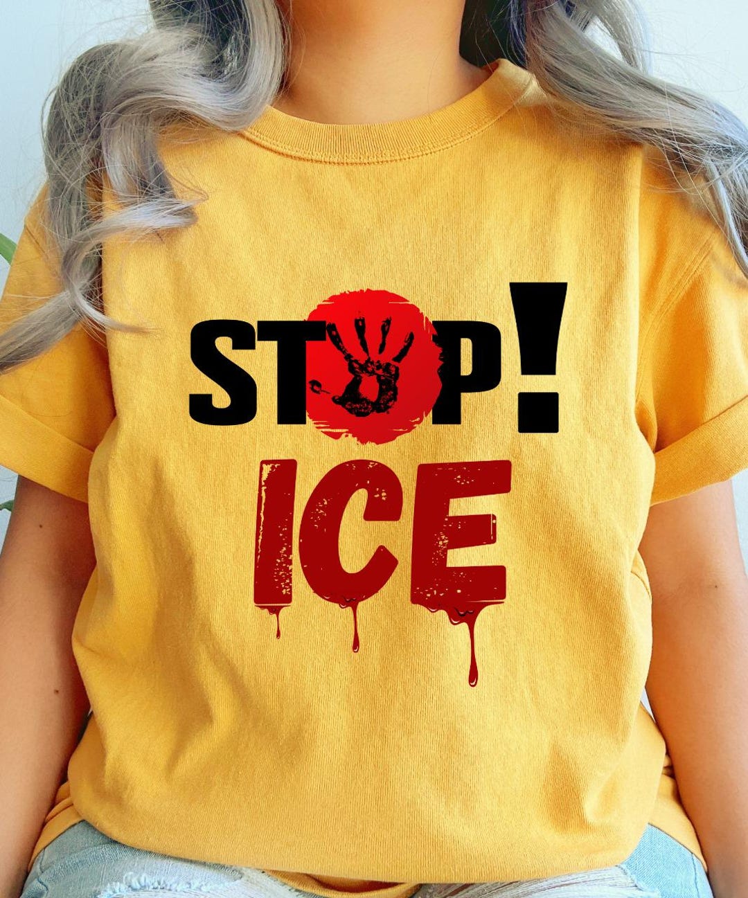 Stop Ice Protest Sign SVG PNG Jpg Pdf | Political Artwork | Anti-trump ...
