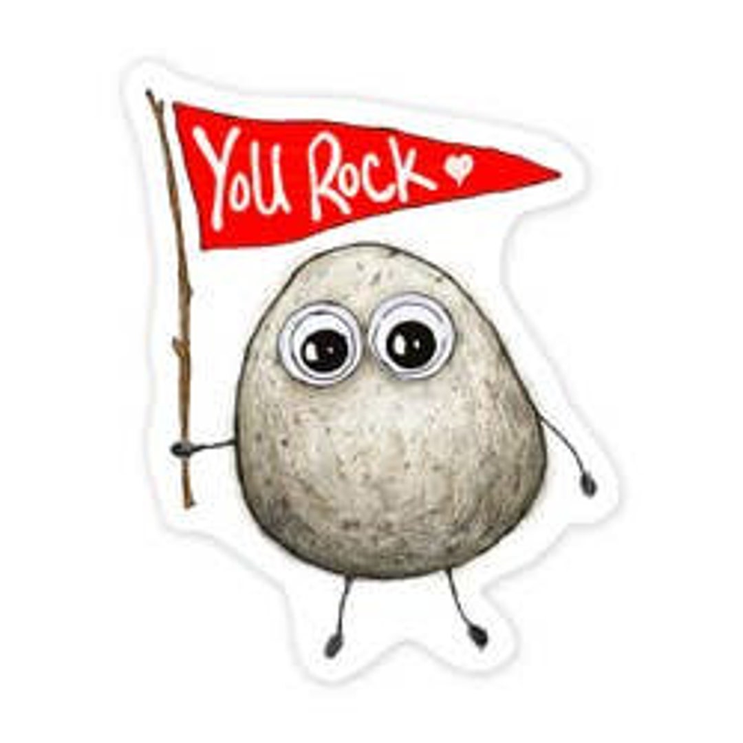 You Rock Funny Vinyl Sticker Laptop Sticker, Water Bottle Sticker ...