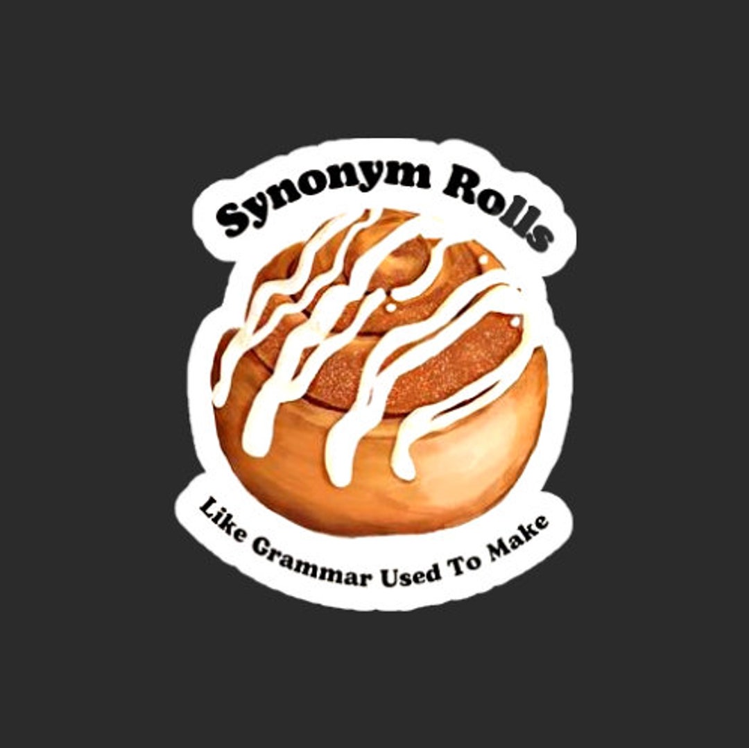 Synonyms Roll Like Grammer Used to Make Funny Vinyl Sticker, Laptop ...