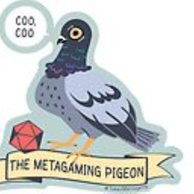 The Metagaming Pigeon Dnd Dungeons and Dragons Vinyl Sticker - Etsy