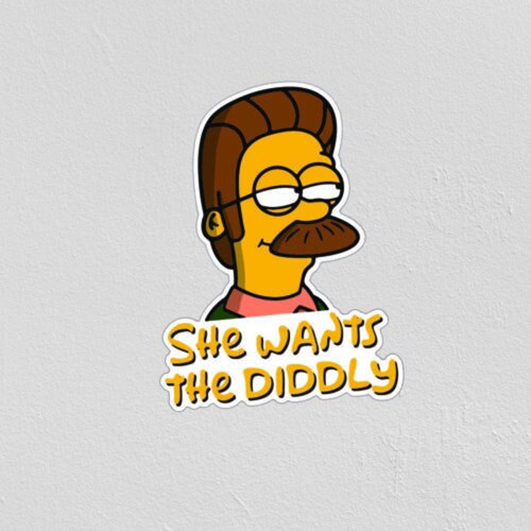 She Wants the Diddly Funny Sticker Laptop Sticker, Water Bottle Sticker ...
