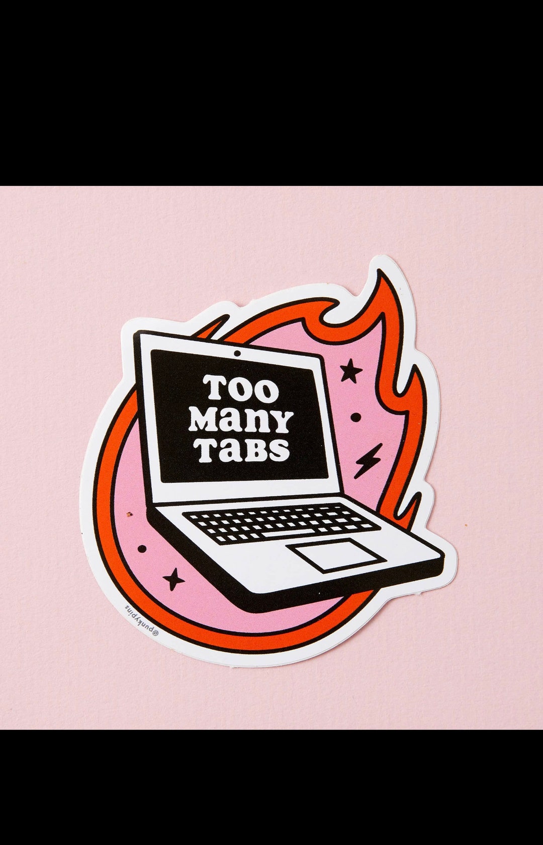 Too Many Tabs Vinyl Sticker / / Laptop Sticker // Decal by Punkypins - Etsy