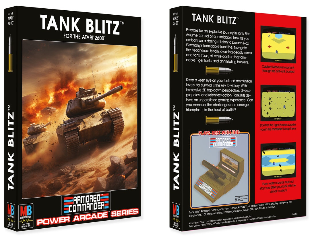 Tank Blitz (box for the Atari 2600 Game) - Etsy