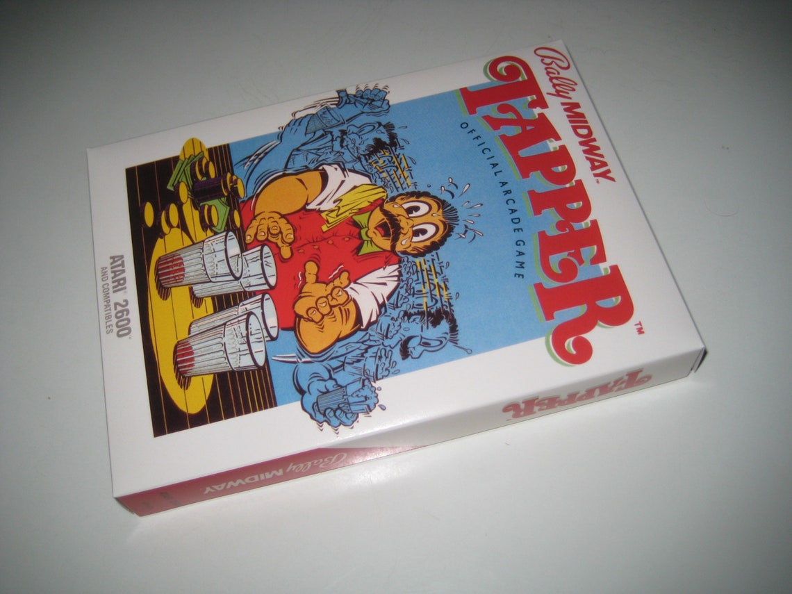 Tapper box for the Atari 2600 Game - Etsy