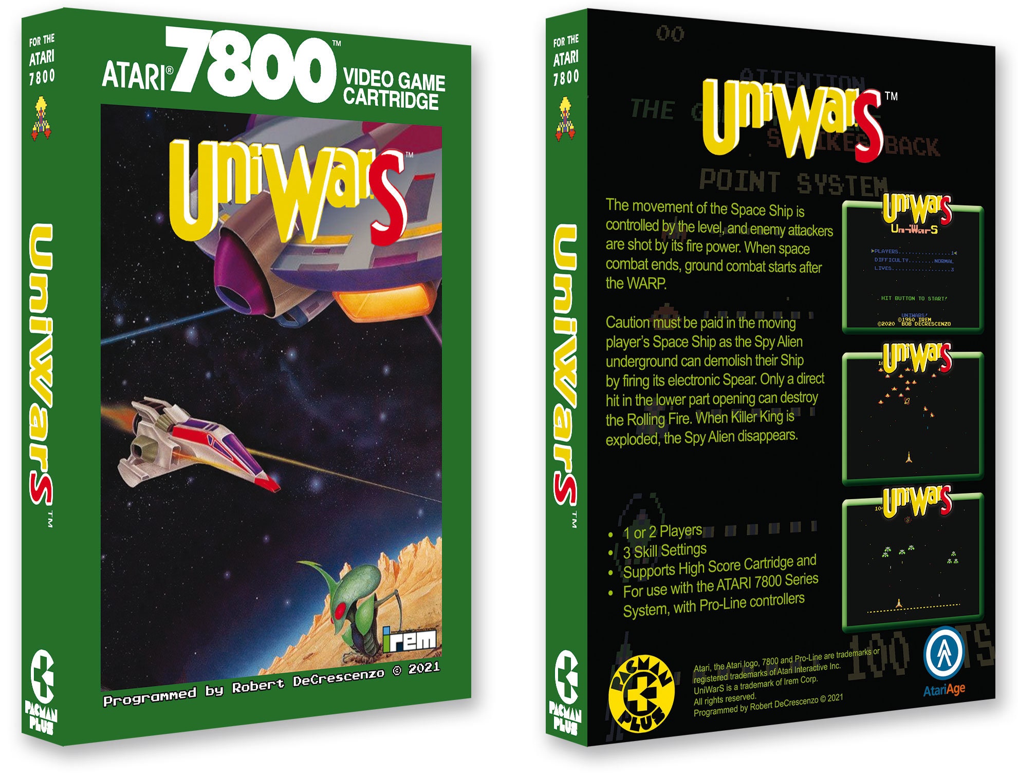 Uniwars box for the Atari 7800 Game | Etsy