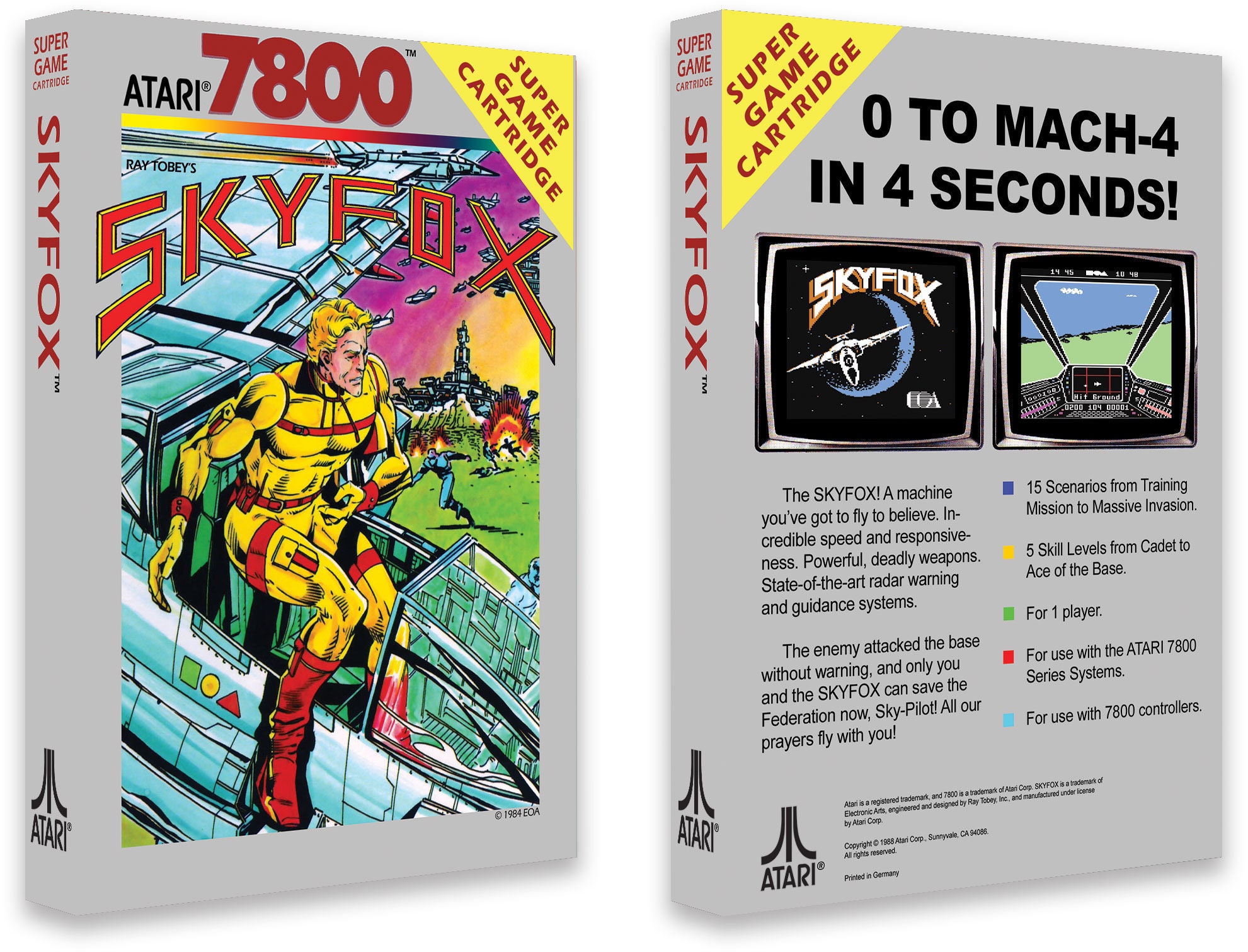 Skyfox box for the Atari 7800 Game - Etsy