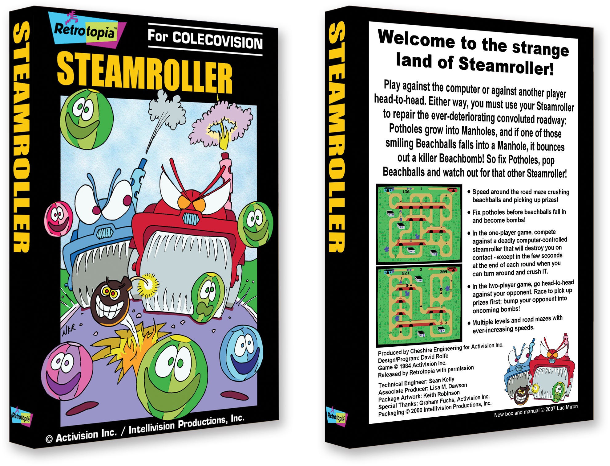 Steamroller box for the Colecovision Game - Etsy