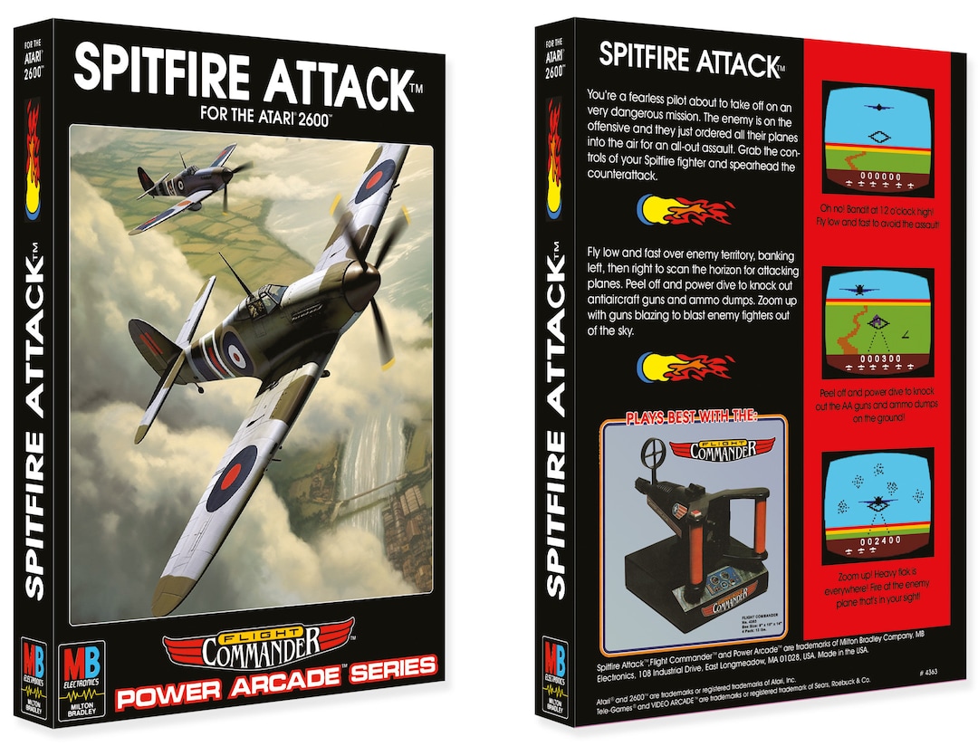 Spitfire Attack (box for the Atari 2600 Game) - Etsy