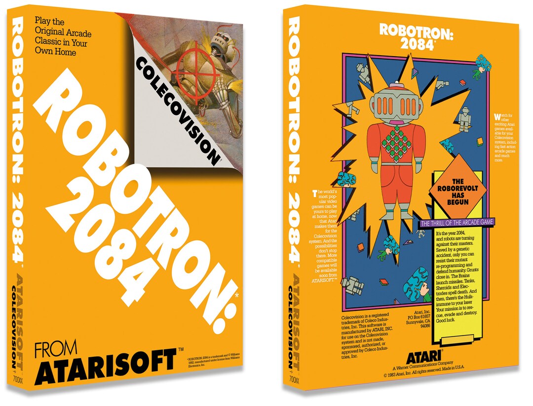 Robotron: 2084 (box for the Colecovision Game) - Etsy