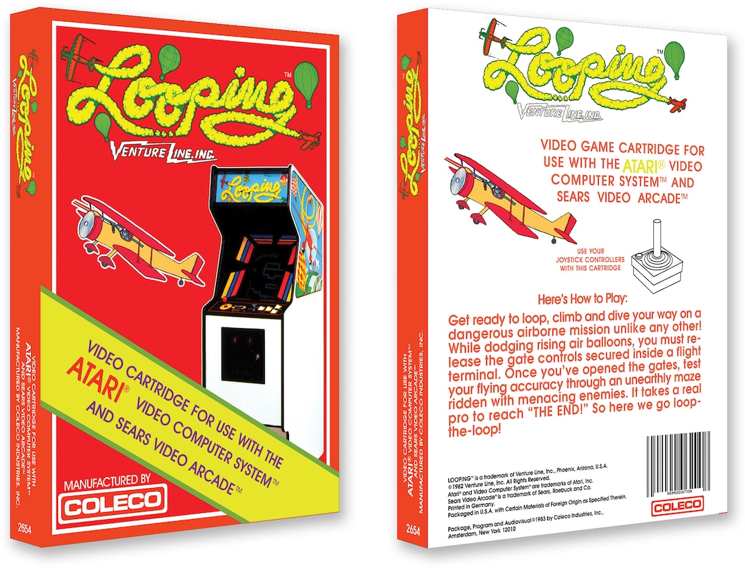 Looping (box for the Atari 2600 Game) - Etsy UK