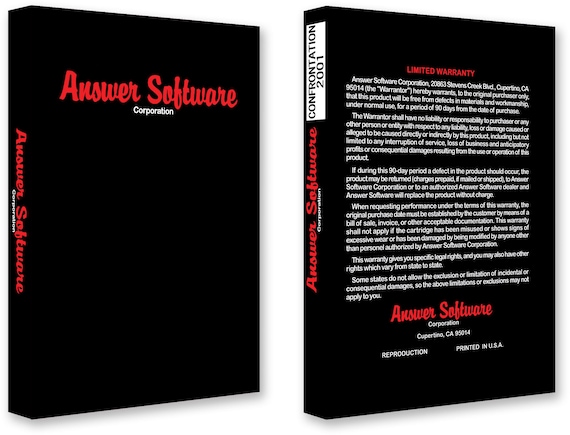 Confrontation box Manual for the Atari 2600 Game | Etsy