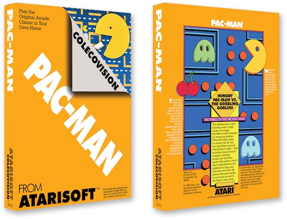 Pac-Man Box for the ColecoVision Game | Etsy