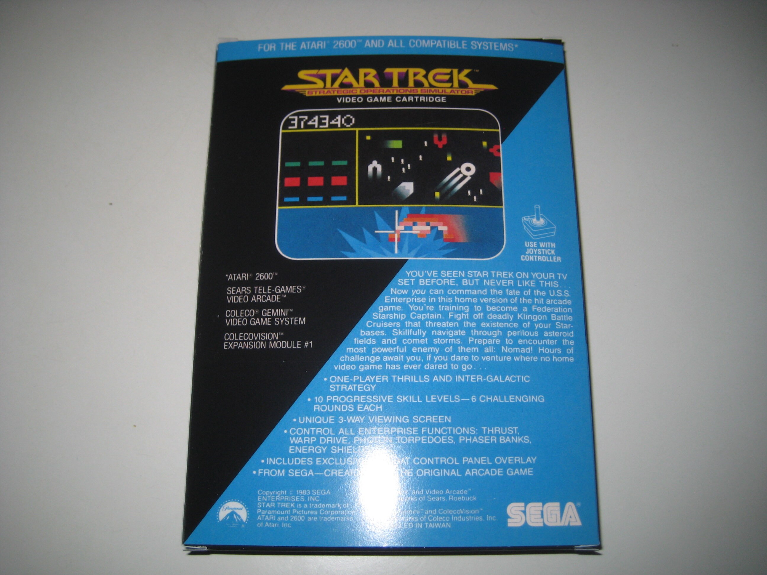 Star Trek Box für das Atari 2600 Spiel | Etsy