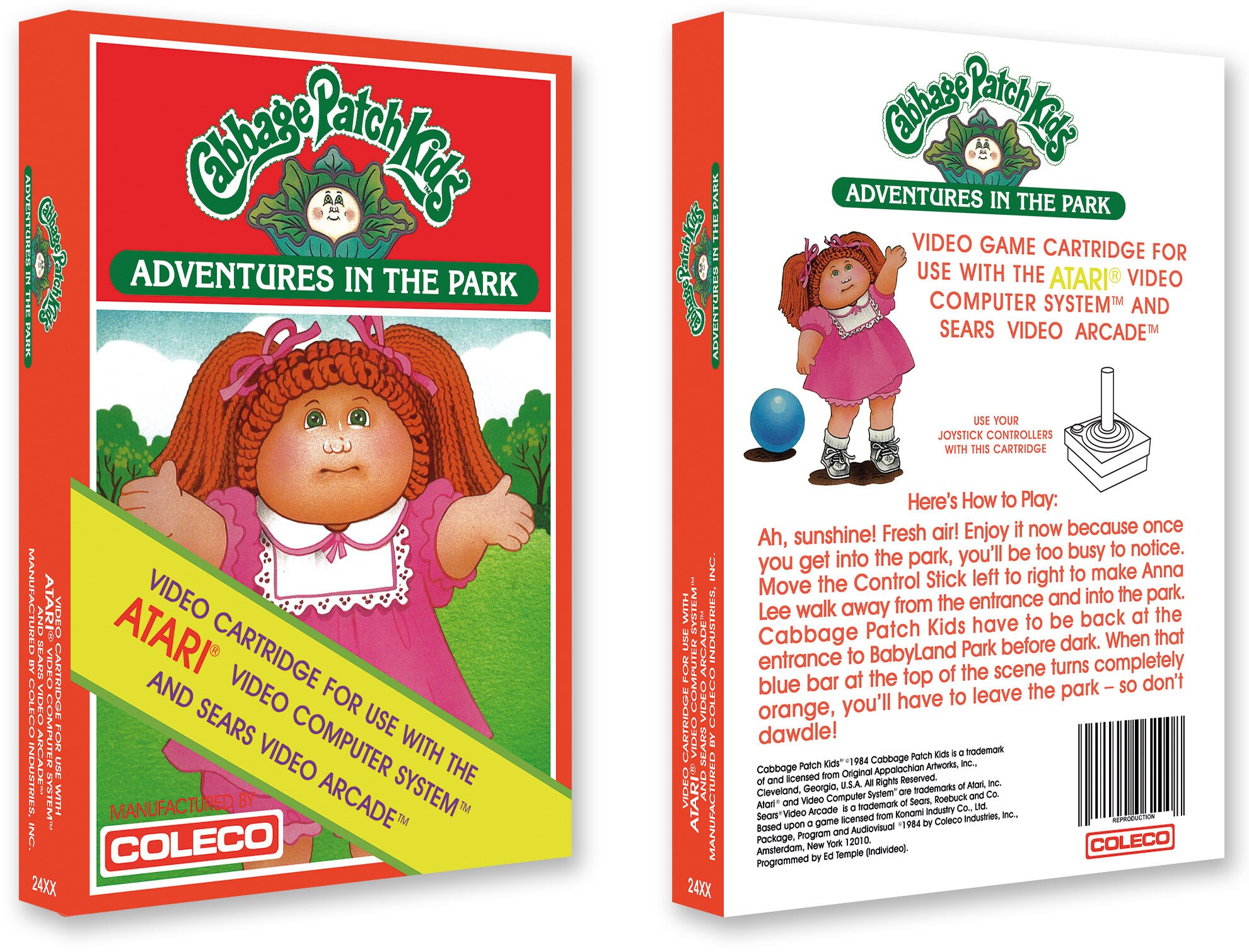 Cabbage Patch Kids: Adventures in the Park Box for the Atari | Etsy