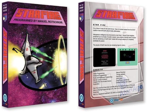 Starfire box for the Atari 2600 Game | Etsy