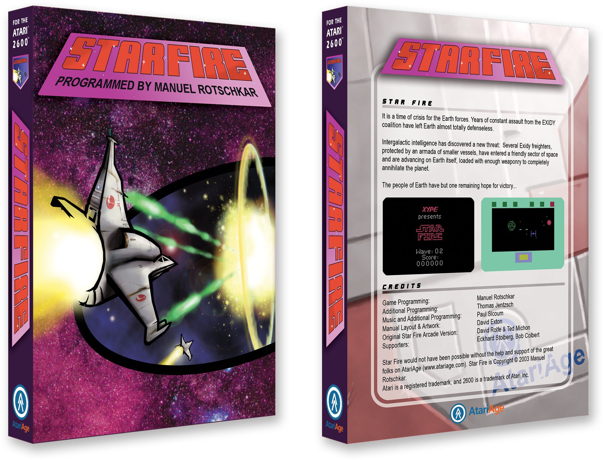 Starfire box for the Atari 2600 Game - Etsy