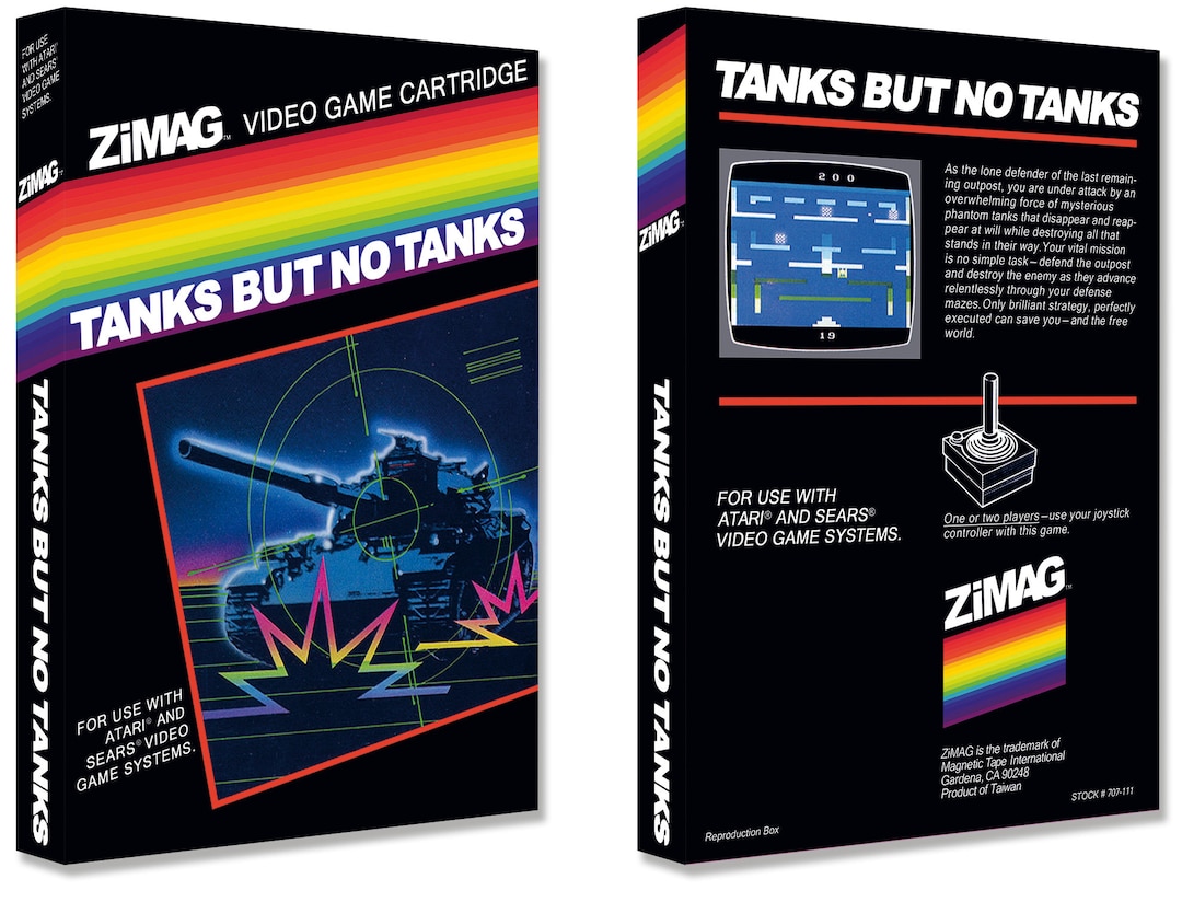 Tanks but No Tanks (box for the Atari 2600 Game) - Etsy