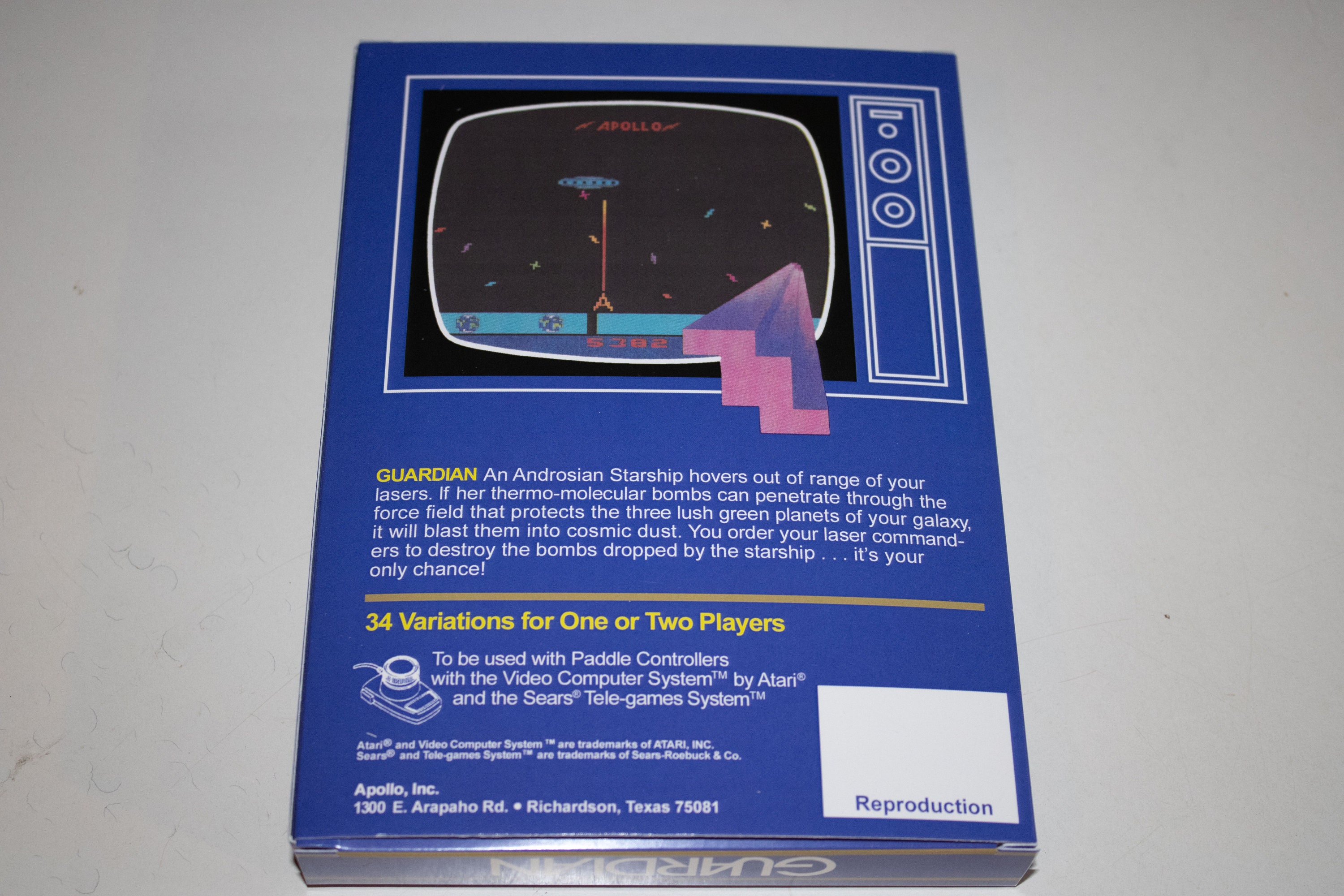 Guardian box for the Atari 2600 Game - Etsy UK