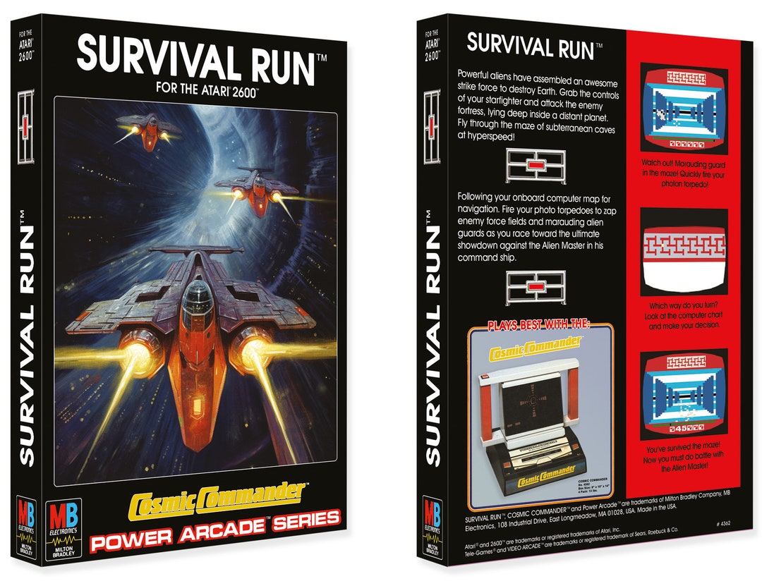 Survival Run (box for the Atari 2600 Game) - Etsy