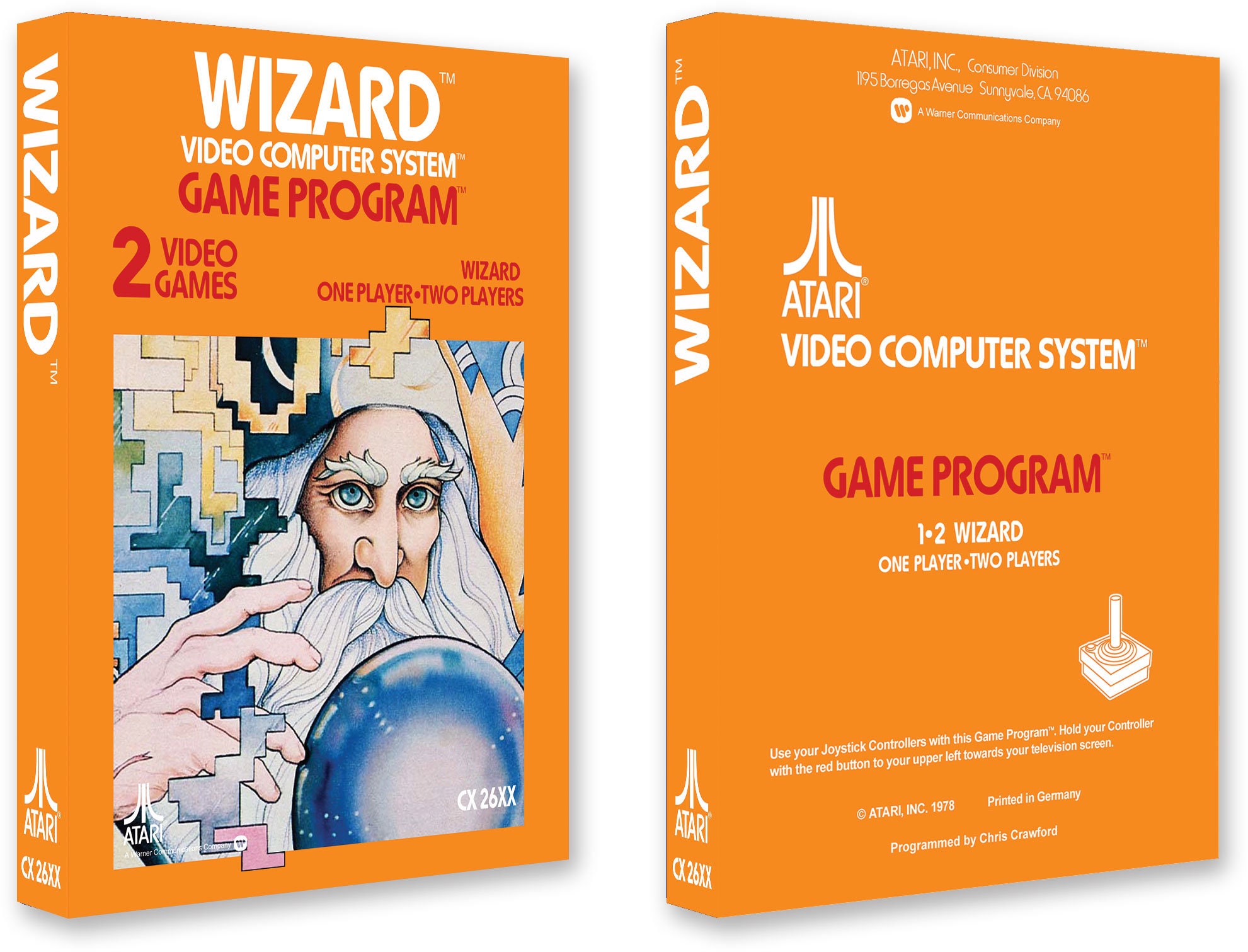 Wizard V1 box for the Atari 2600 Game - Etsy Ireland