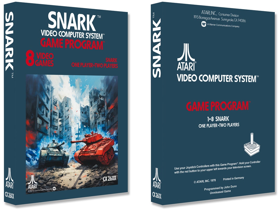 Snark (box for the Atari 2600 Game) - Etsy