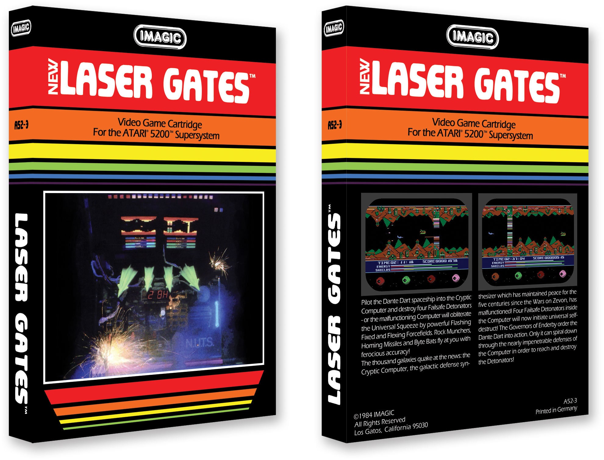 Laser Gates box for the Atari 5200 Game - Etsy