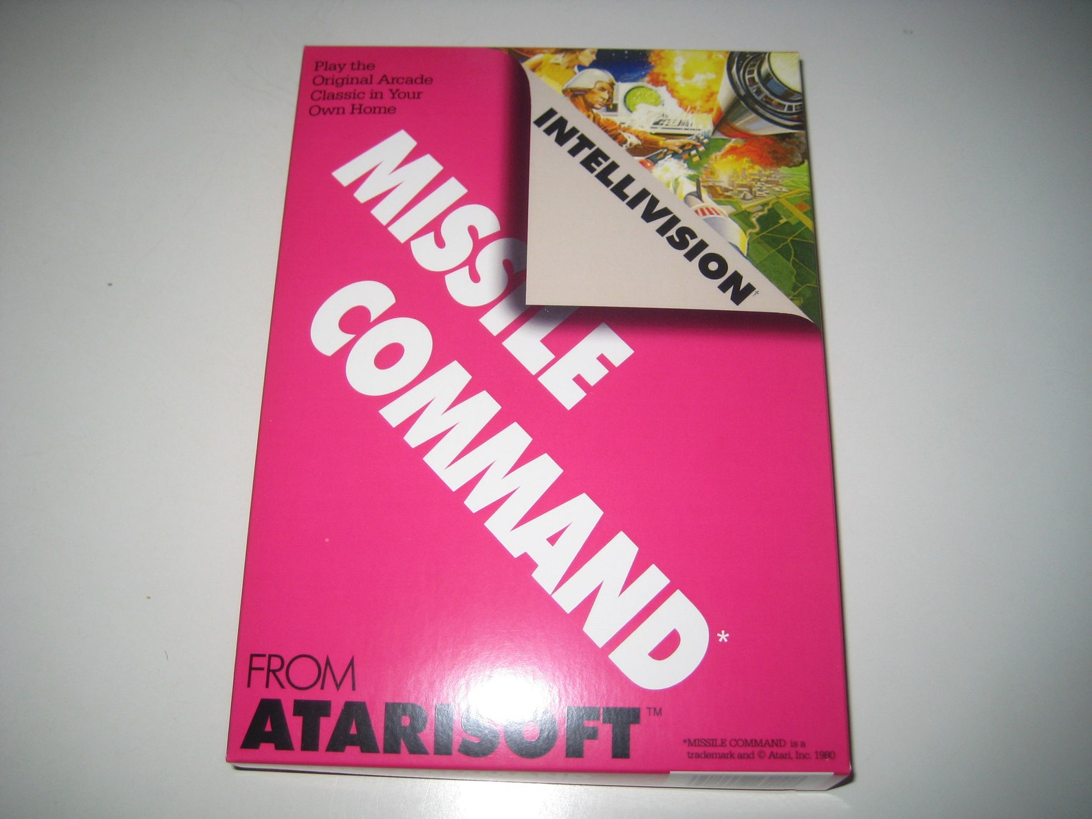 Missile Command box for the Mattel Intellivision Game - Etsy