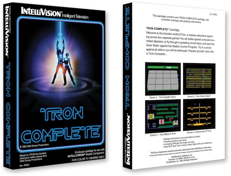 Tron Complete V1 box for the Mattel Intellivision Game - Etsy