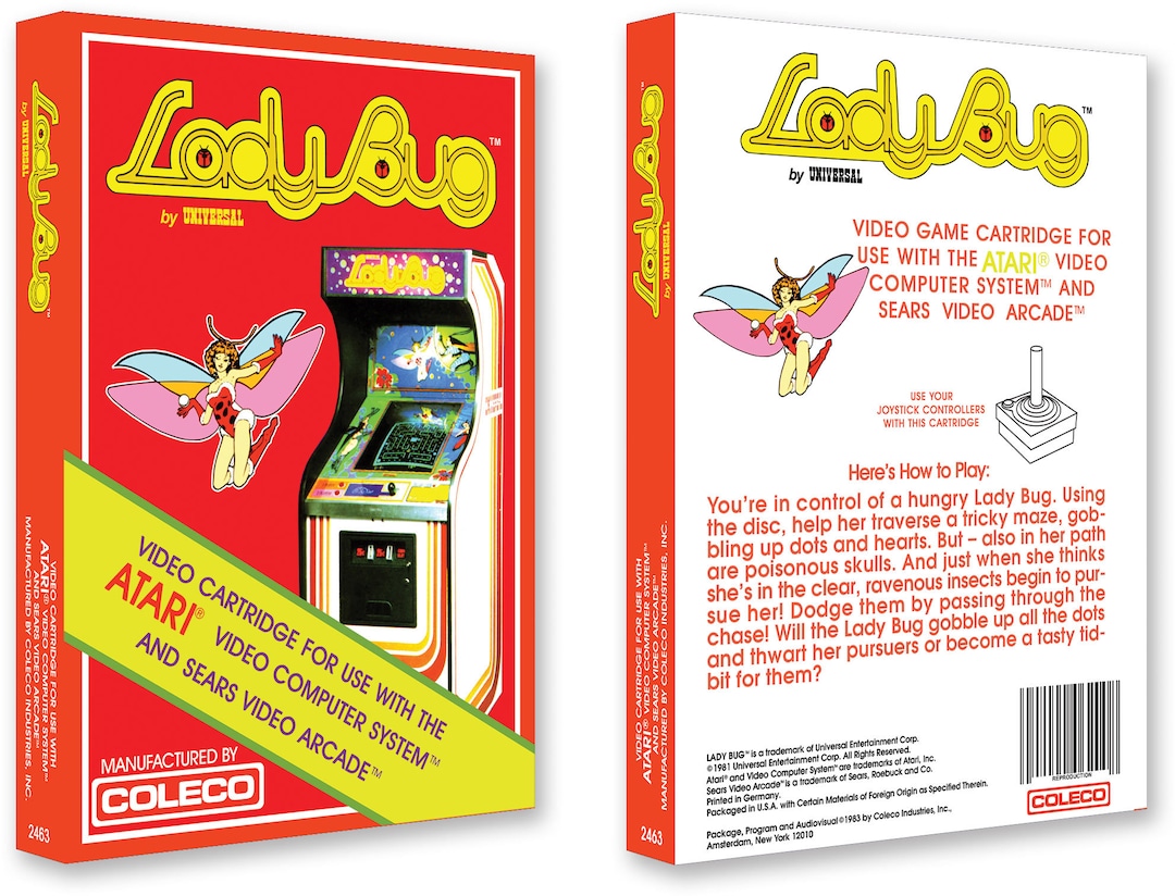 Ladybug (box for the Atari 2600 Game) - Etsy
