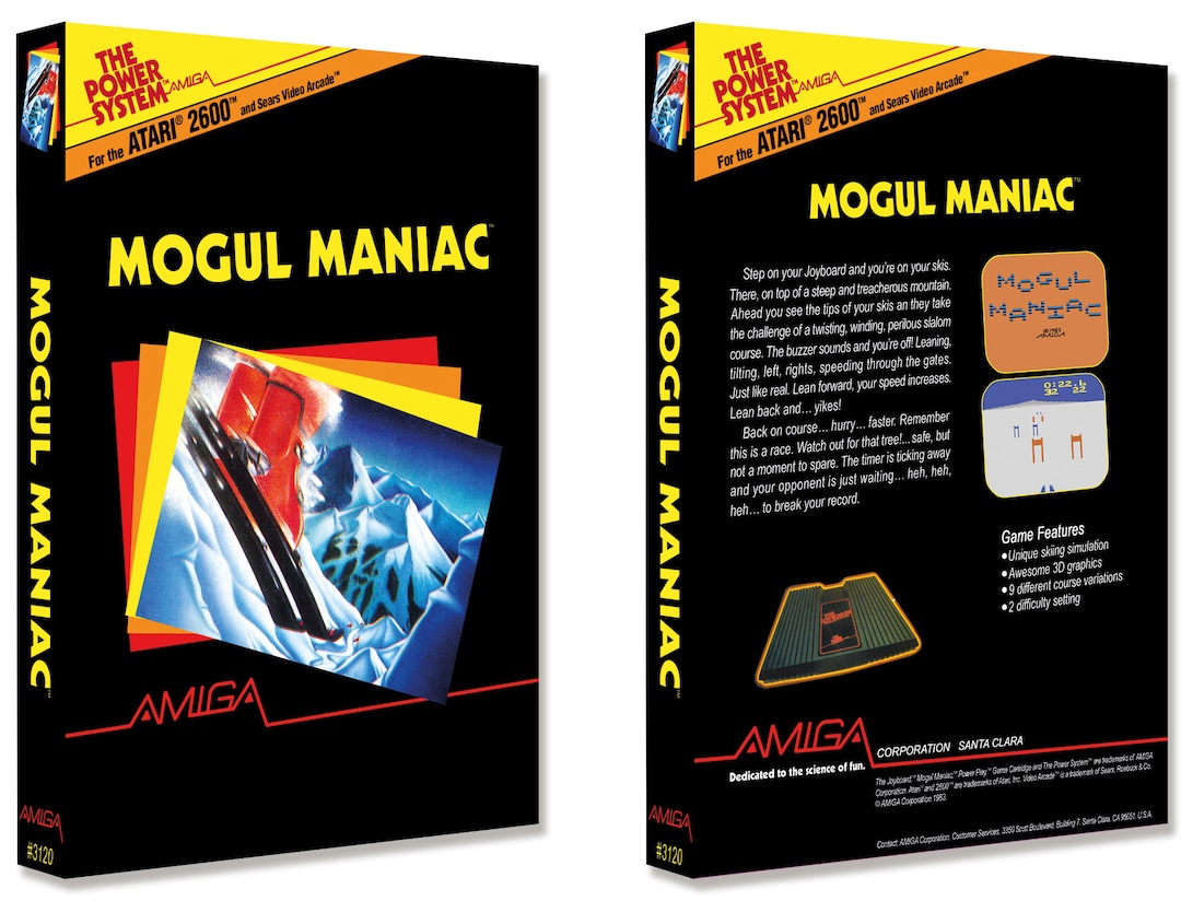 Mogul Maniac (box for the Atari 2600 Game) - Etsy