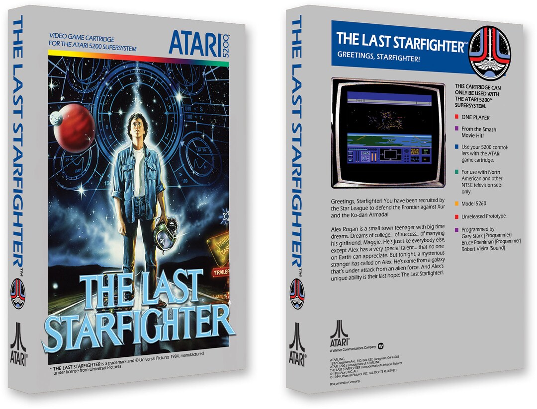 The Last Starfighter (box for the Atari 5200 Game) - Etsy